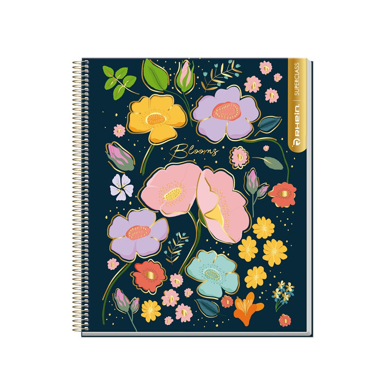 Cuaderno 1/2 Oficio Matemática 5 Mm Puntos Superclass Flowers 120 Hoja