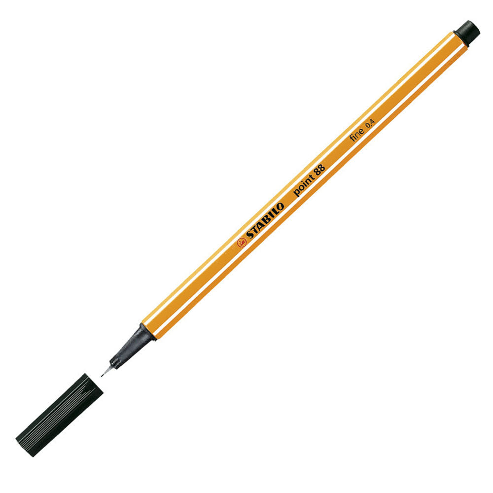 Lápiz Fibra Point 88 Negro 0.4 Mm