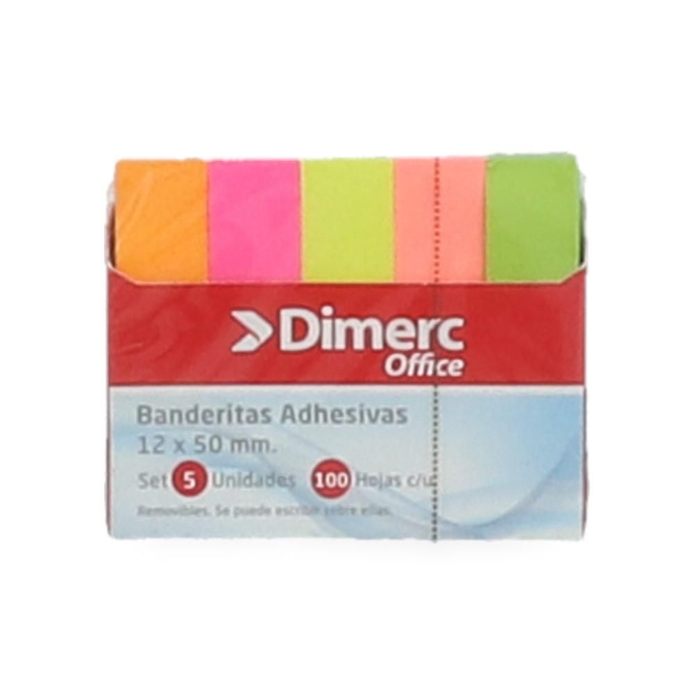 Banderitas Adhesivas 5 Colores Neón 100 Un