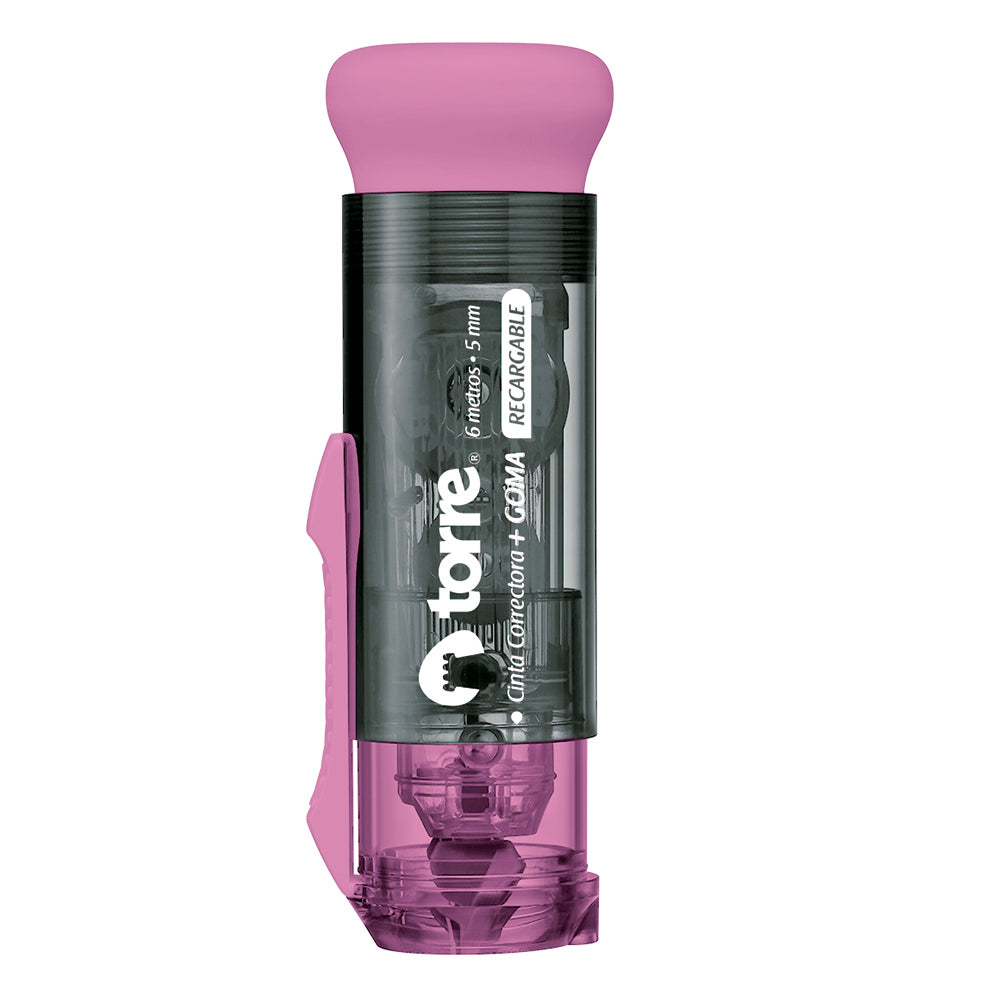 Corrector En Cinta Con Goma De Borrar 5 Mm X 6 Mt